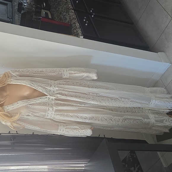 Band of Gypsies | Sweaters | Band Of Gypsies Lace Maxi Duster Nwt L ...